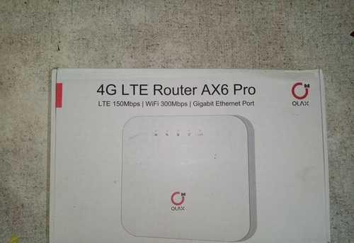 Wifi роутер 4g модем с сим olax AX6 Pro
