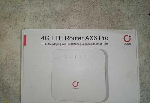 Wifi роутер 4g модем с сим olax AX6 Pro