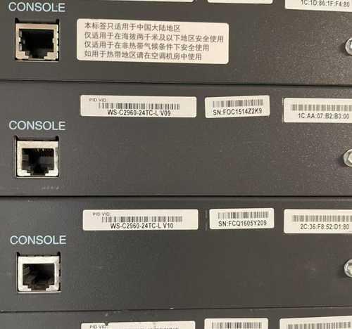 Коммутатор Cisco WS-C2960-24TC-L 3 шт доставка