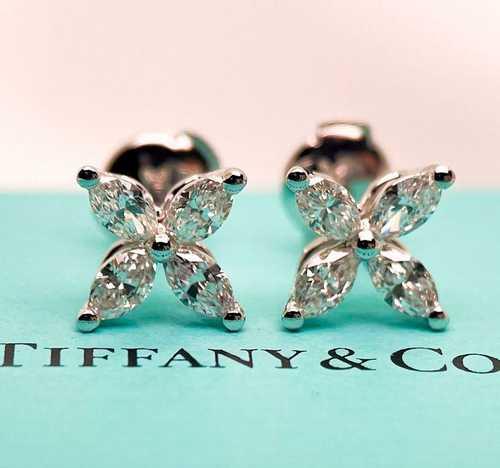 Пусеты Tiffany (18 ct)