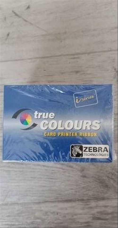 Полноцветная лента Zebra ymcko на 200 отпечатков