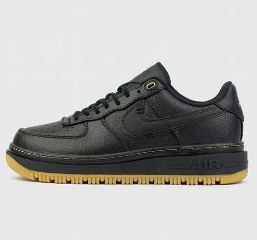 Nike Air Force 1 Low Luxe Black / Gum