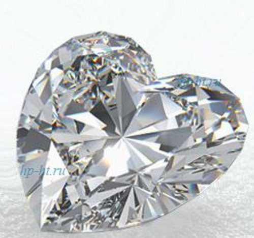 Лабораторный бриллиант CVD heart (1.00ct E/VS1)