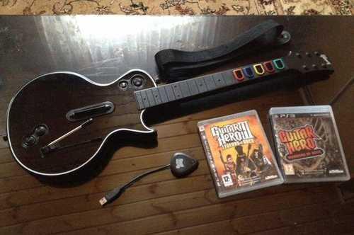 Гитара для Guitar Hero (PS3)