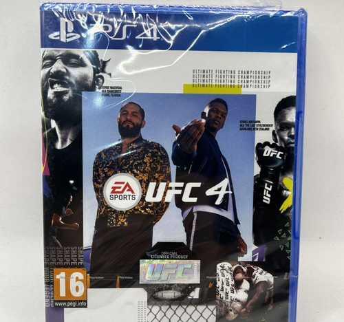 Диск PS4 UFC 4 поврежденная коробка