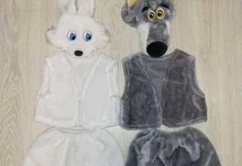 Новогодний карнавальный костюм Заяц и Волк аренда