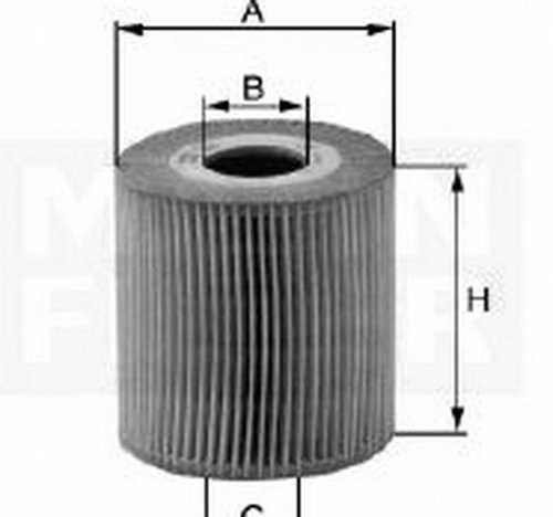 HU7196X Фильтр масляный mann-filter hu 719/6 x (hu7196x)