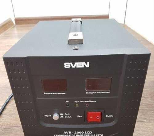 Стабилизатор сетевого напряжения sven AVR-2000 LCD
