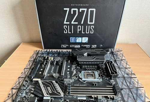 Материнская плата MSI Z270 SLI plus