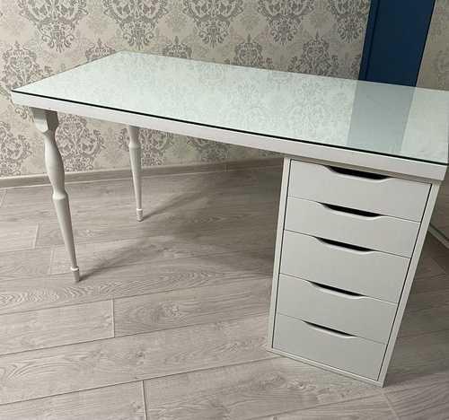 Столешница IKEA Linnmon, тумба Alex, ножки Nipen