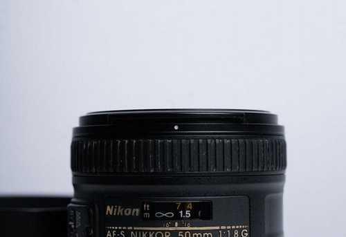 Объектив Nikkor 50 mm f/1.8g af-s