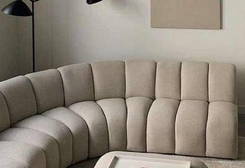 Полукруглый дизайнерский диван