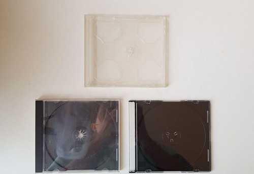 Три коробки для dvd и cd дисков