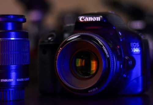 Canon EOS 550D + объектив 50мм f1.8