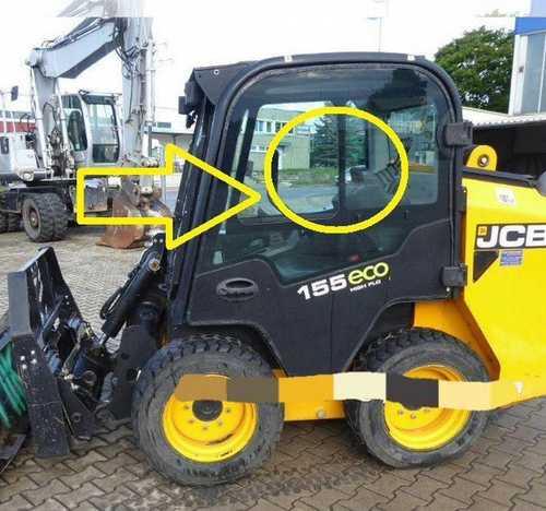 Стекло дверное для для Jcb Eco Robot 155/255/260