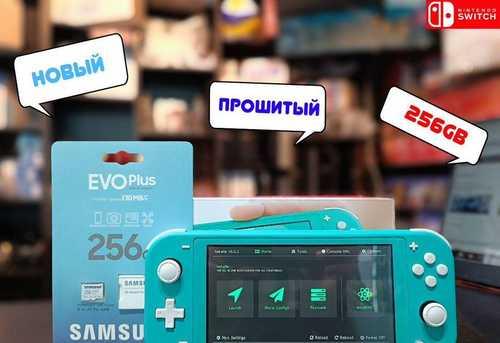 Nintendo Switch Lite Бирюзовый Прошитый 256GB