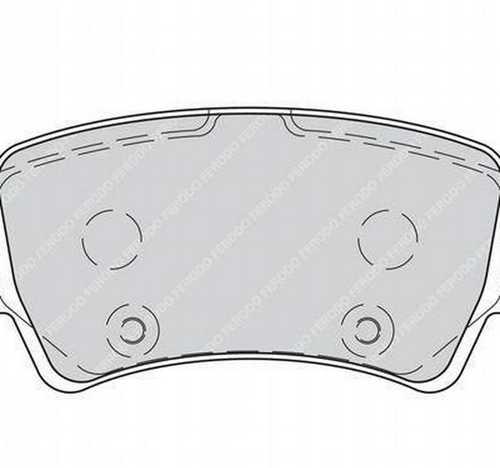 Колодки тормозные задние Ferodo, FDB4237