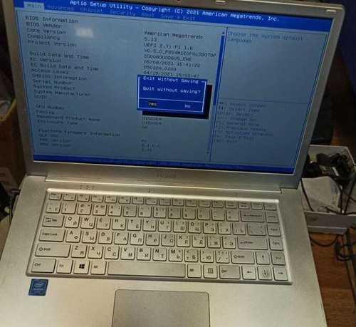 Ноутбук Haier U1520EM залипающая клава