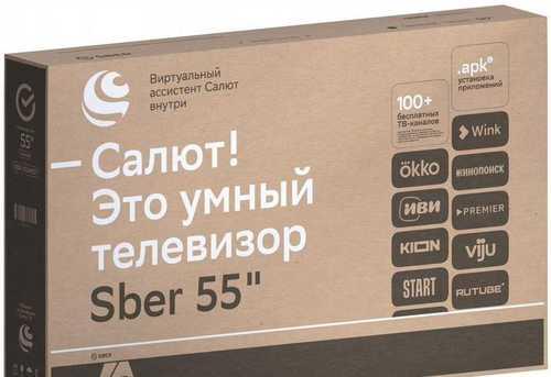 Sber SDX-55U4010B, 55"(139 см), UHD 4K