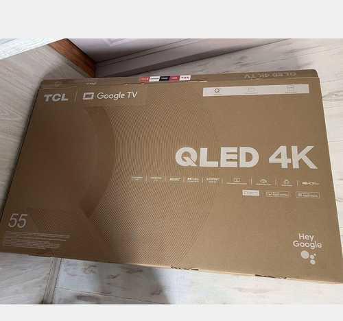 Коробка для телевизора 55 дюймов TCL qled 4K