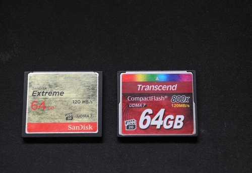 Карта памяти Compact Flash CF Transcend, SanDisk