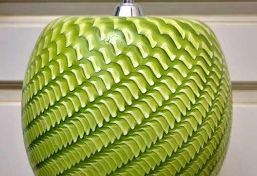 Кухонный подвес зелёное стекло Мурано