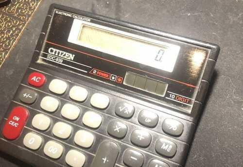 Калькулятор citizen sdc-839