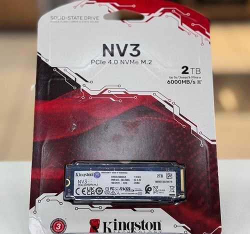 Внутренний SSD-диск Kingston 2 тб NV3 M.2 PCI-E 4