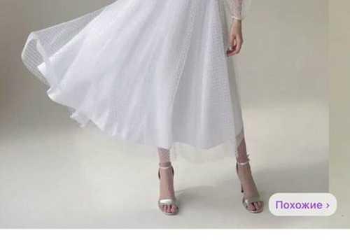 Свадебное платье белое женское 52 размер Rosanna