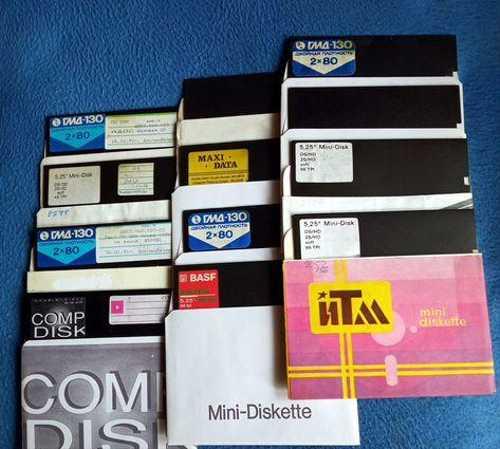 Диски 5,25" с играми для zx spectrum (TR-Dos)