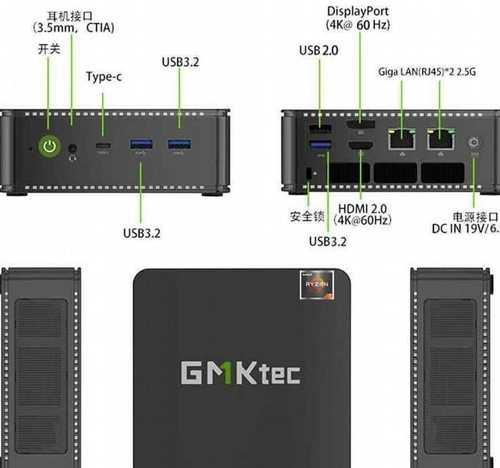 Мини пк Nucbox gmktec m6 6600h