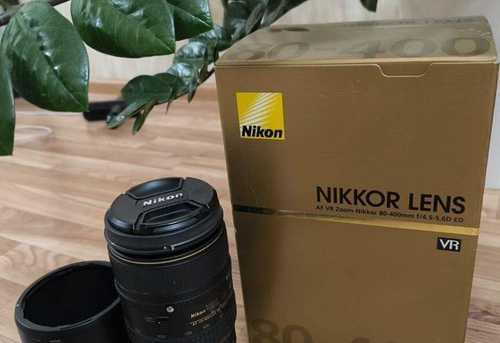 Nikon 80-400 AF VR f/4.5-5.6 D ED