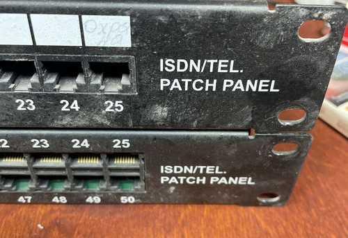 Isdn патч панели 25 и 50 портов