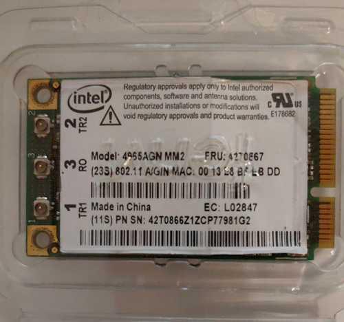 Wi-Fi модуль Intel 4965AGN mm2