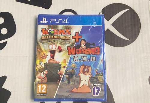 Worms Battlegrounds + W.M.D ps4 new