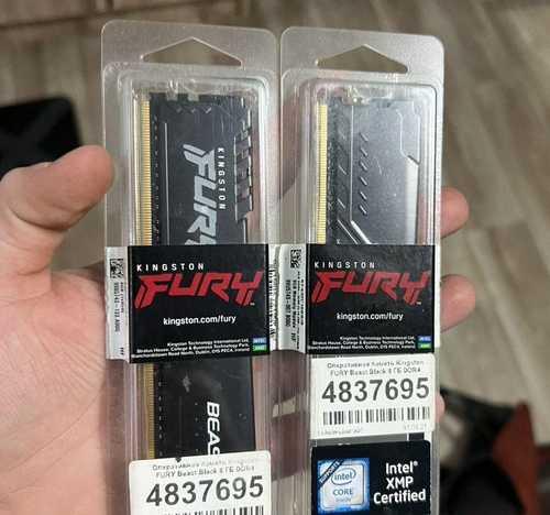 Оперативная память ddr4 16gb kingston fury beast