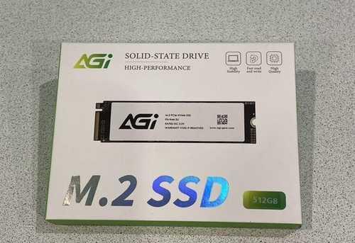 Новый SSD M.2 AGI 512Gb (ситилинк)