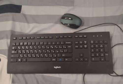 Клавиатура logitech K280E и мышь