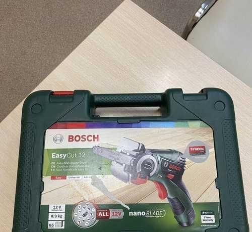 Цепная аккумуляторная мини-пила Bosch EasyCut 12