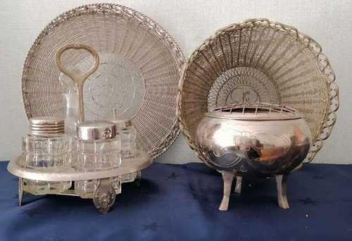 Антикварная посуда металл СССР