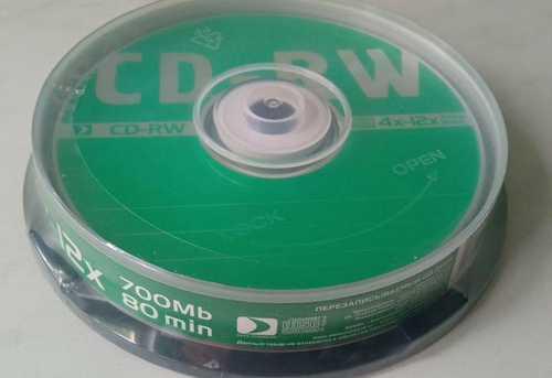 Болванки CD - RW, 10 штук