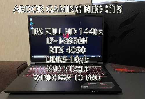 Ardor Gaming NEO G15 (I7-12, RTX 4060, 16gb DDR5)