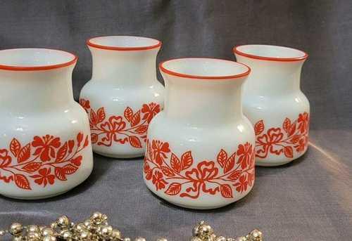 Винтажная ваза молочное стекло СССР