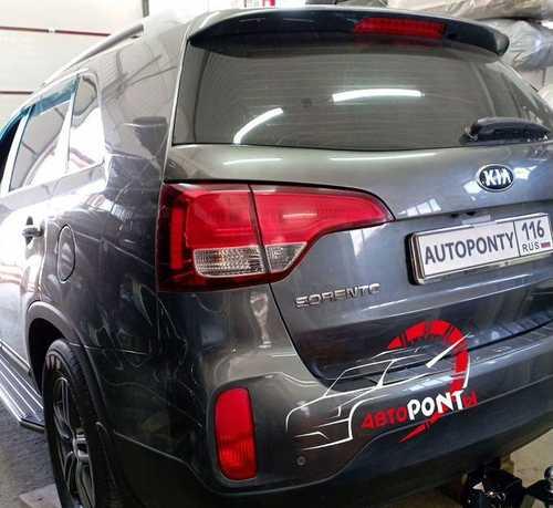 Фаркоп Kia Sorento XM restyling под квадрат 2т