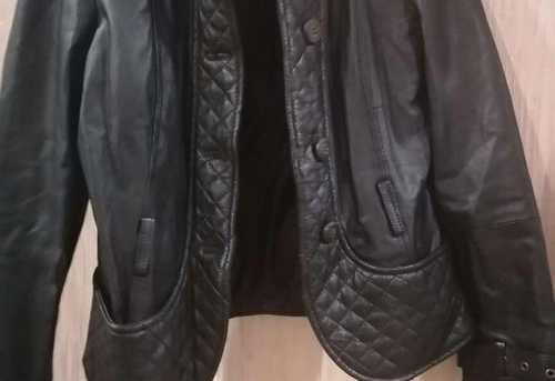 Кожаная куртка zara размер 44-46(M)