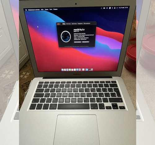 MacBook Air 13 (2011), 256 ГБ, Core i5, 1.7 ГГц, RAM 4 ГБ, Intel HD Graphics 3000