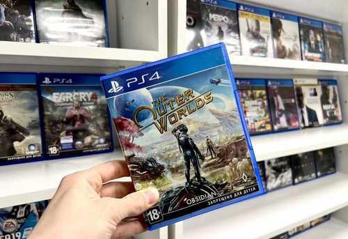 Игровой диск ps4 ps5 the outer worlds