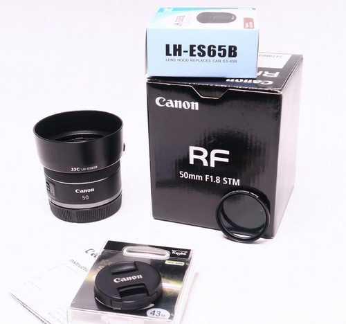 Объектив Canon RF 50mm f 1.8 stm  допы