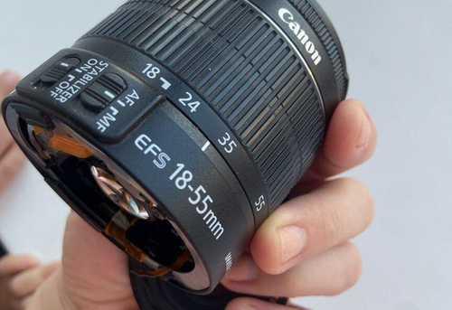Объектив на запчасти Canon 50 18-55 mm