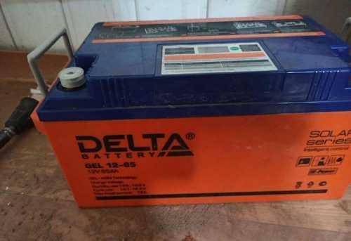 Аккумулятор гелевый Delta GEL 12-65